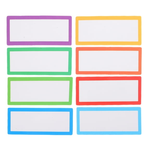BERTDOMD 8pcs Magnetic Dry Erase Name Tags Reusable Label Erasable Name ...