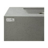 AMS Fireplace - Madison 60" Rectangular Propane Fire Pit Table - Light ...