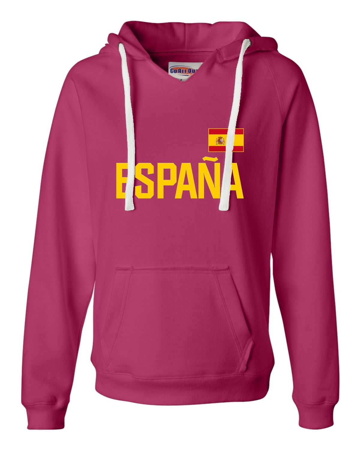 Go All Out Team Spain Espana Pride Deluxe Soft Hoodie Women - Walmart.com