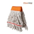 CLEANHOME Mop Heavy Duty Looped-End String Wet Mop Grade Iron Pole Jaw ...