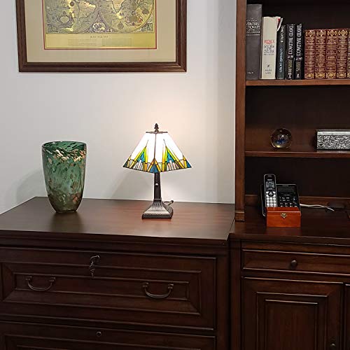 Tiffany Style Mission Mini Table Lamp - 15" Tall - Walmart.com