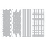 Sizzix Thinlits Die Set 4PK Festive Repeat by Tim Holtz - Walmart.com