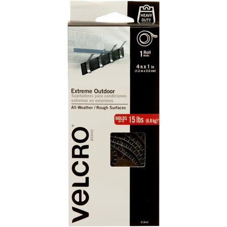 Velcro(R) Brand Extreme Outdoor Tape 1"X4'-Titanium | Walmart Canada