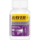 Bayer Back & Body Extra Strength Pain Reliever Aspirin w Caffeine ...