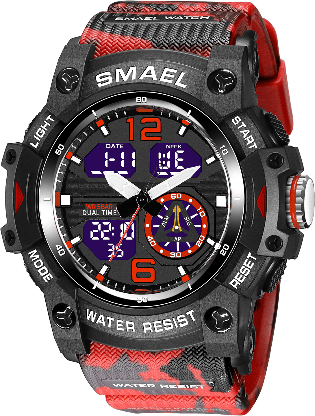 A ALPS Men’s Digital Analog Watches Military Sport Outdoor Wristwatch ...