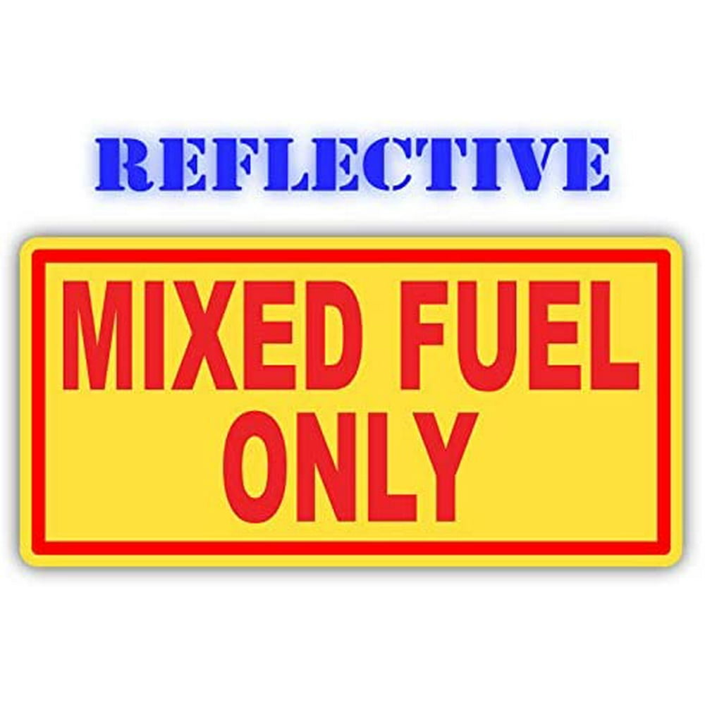 Reflective Diesel Fuel Only Gasoline Only Mixed Fuel Only Vinyl Decal ...