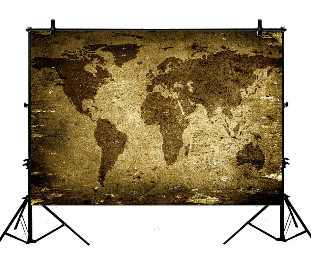 PHFZK 7x5ft Vintage Backdrops, Ancient World Map Photography Backdrops ...