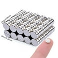 100 Pcs Mini Strong Round Small Rare Earth Mini Refrigerator Disc For ...