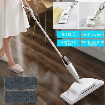 Microfiber Spray Mop Cleaner Kit Home Floor Dust Mop Kitchen Bathroom ...