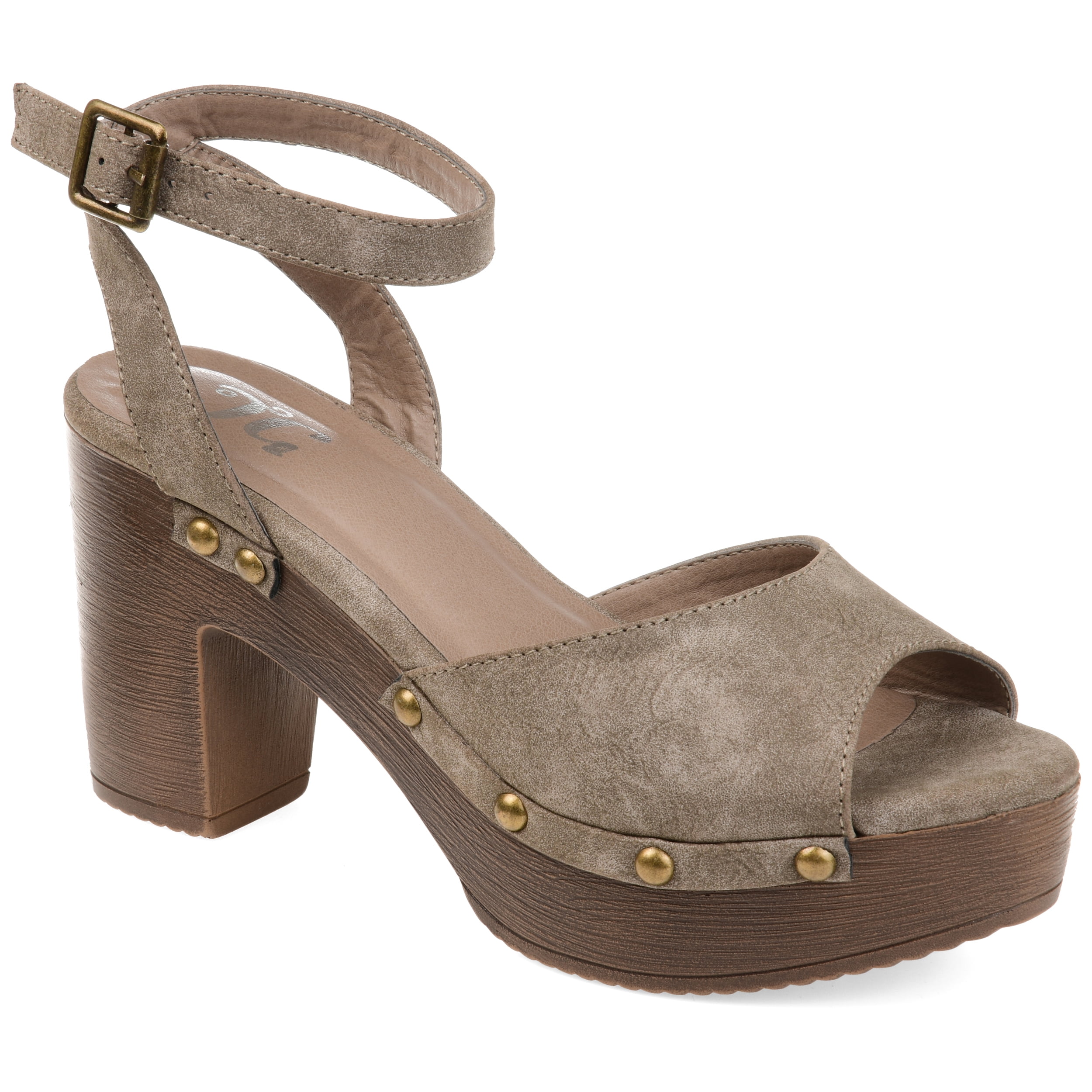 Brinley Co. Womens Lightweight Ankle Strap Clog - Walmart.com
