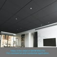 12-Pack Drop Ceiling Tiles 2ft x 2ft in Black, PVC Ceiling Tiles 24 x ...