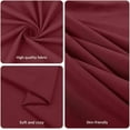 8 Pack Burgundy Tablecloth 60x102 Inch Rectangle Table Cloth for 6 Foot ...