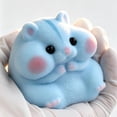 cutesqueeze Handmade Taba Squishy Hamster Toy, Soft Silicone, Blue ...