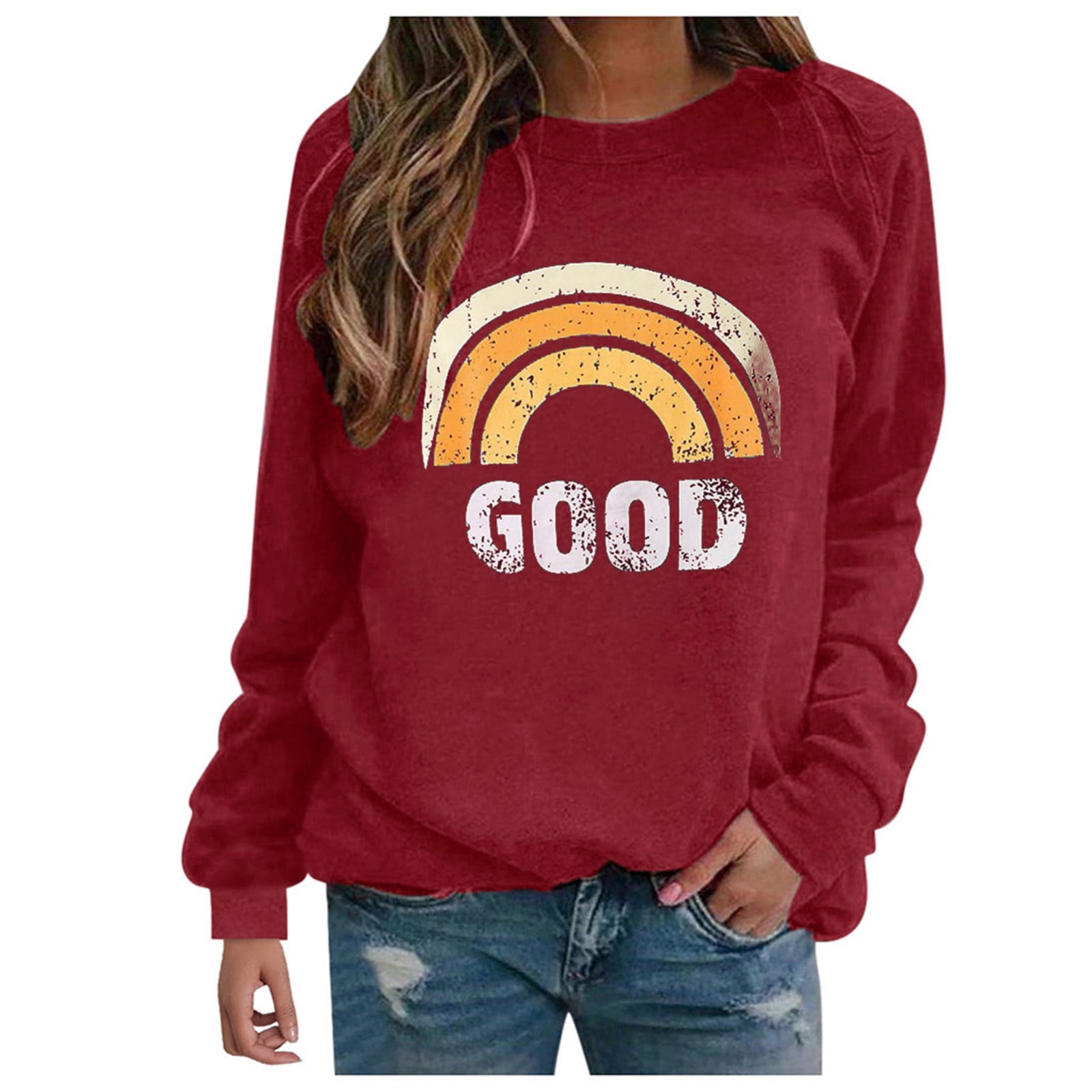 Click here for Unbranded Women Print Round Neck Sweatshirt Long S... prices