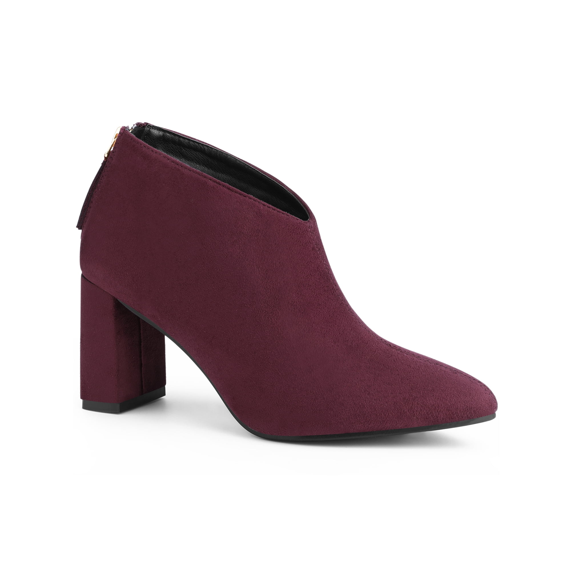 Click here for Blissful Step Womens Ankle Boots Faux Suede Pointe... prices