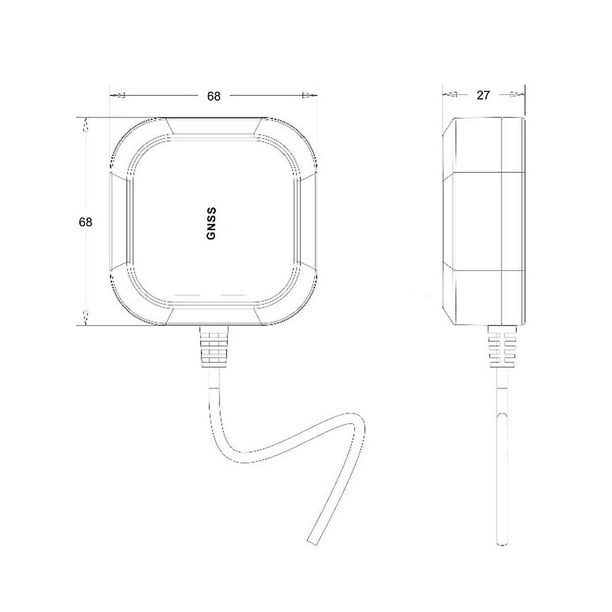 Antena GNSS de alta precisión TOPGNSS, antena GPS RTK, ganancia de alta ...