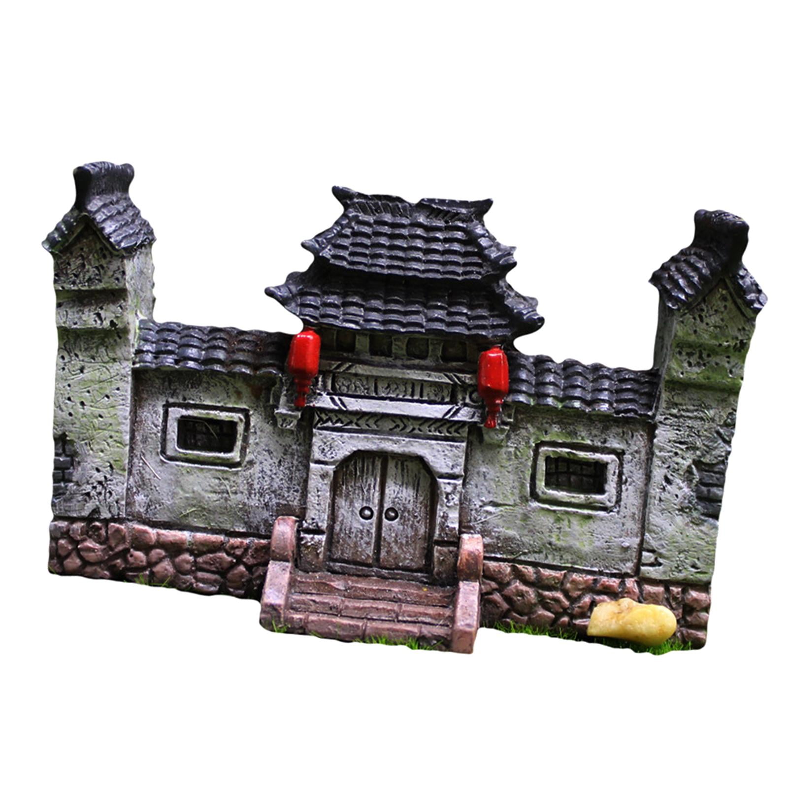 Ancient Gate Statue Resin Crafts Decor Fairy Garden Accessories ...