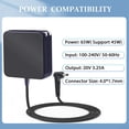 65W 20V 3.25A Ac Adapter Charger Replacement For Lenovo IdeaPad 110 ...