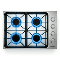 Magic Chef 24" Gas Cooktop with 4 Burners, Stainless Steel - Walmart.com