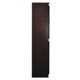 Bowery Hill Traditional 72" Wood Storage Cabinet with 5-Shelves in ...