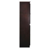 Bowery Hill Traditional 72" Wood Storage Cabinet with 5-Shelves in ...
