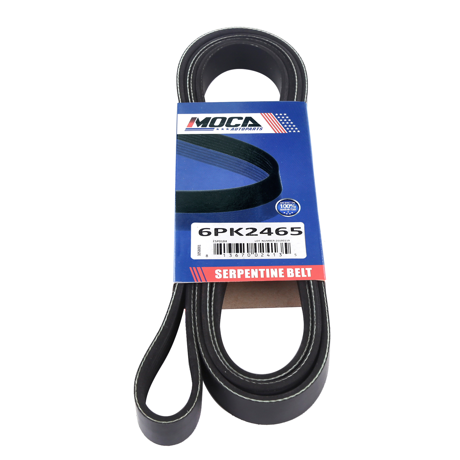 MOCA AUTOPARTS 6PK2100 Serpentine Belt Fit for 2010-2011 Cadillac CTS 3 ...