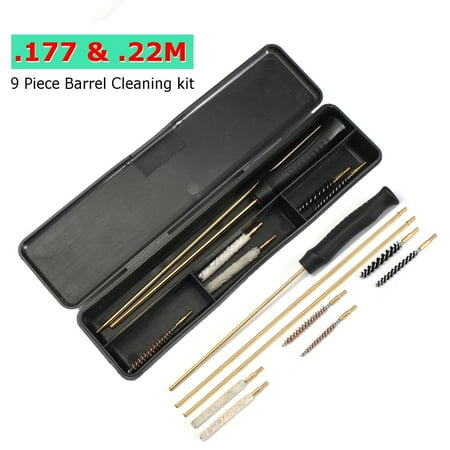 Barrel CLEANING KIT Air Rifle Pistol Gun Airgun Rimfire 177 22 Brushes ...