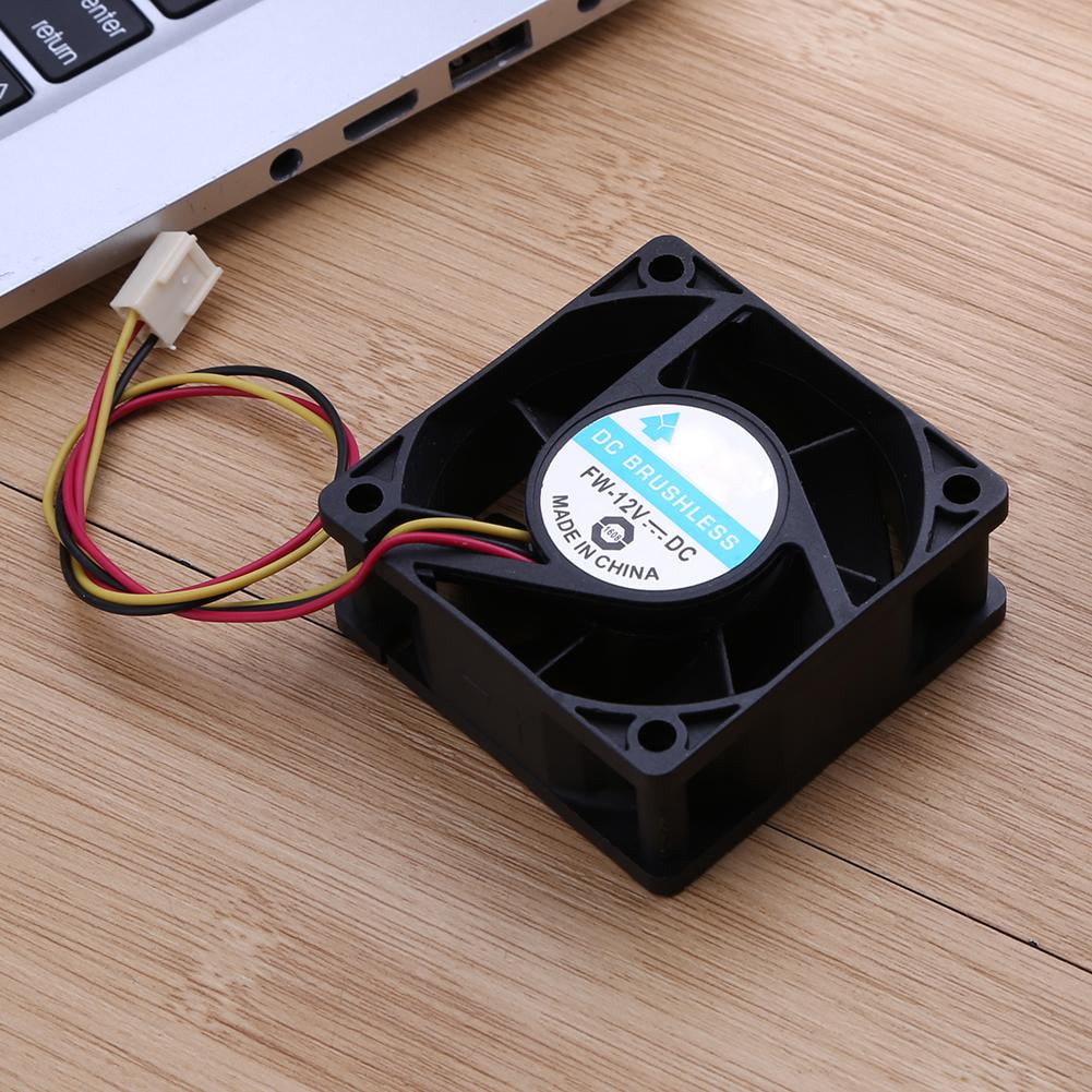 DC Brushless Cooling Fan 12V 60x60x25mm 3 Pin CPU Computer Fan ...