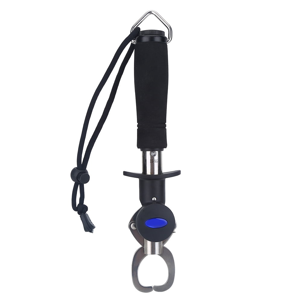 HURRISE Fish Grabber,Durable 15 kg Weighing Scale Fishing Grip Gripper ...