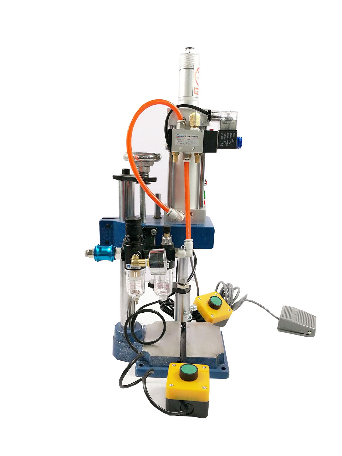 INTSUPERMAI Pneumatic Punch Press Machine Double Buttons Stamping ...