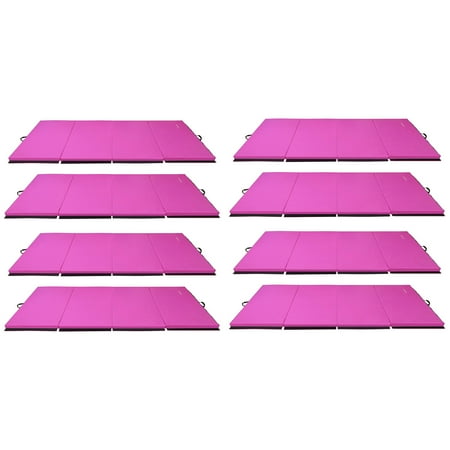 BalanceFrom Fitness GoGym High Density Gymnastics Mat, Pink (8 Pack ...