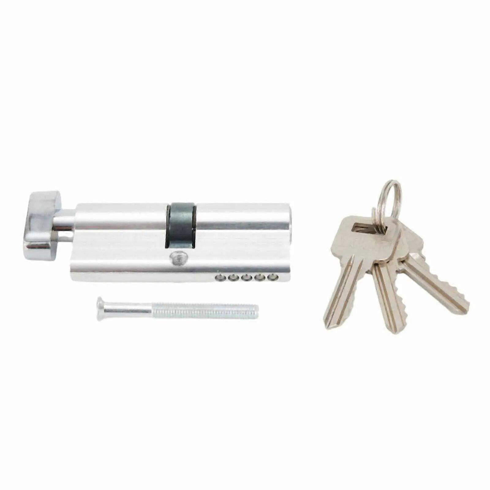 1 Set Thumb Turn Cylinder Barrel Door Lock UPVC Anti Pick 35/35 With 3 ...