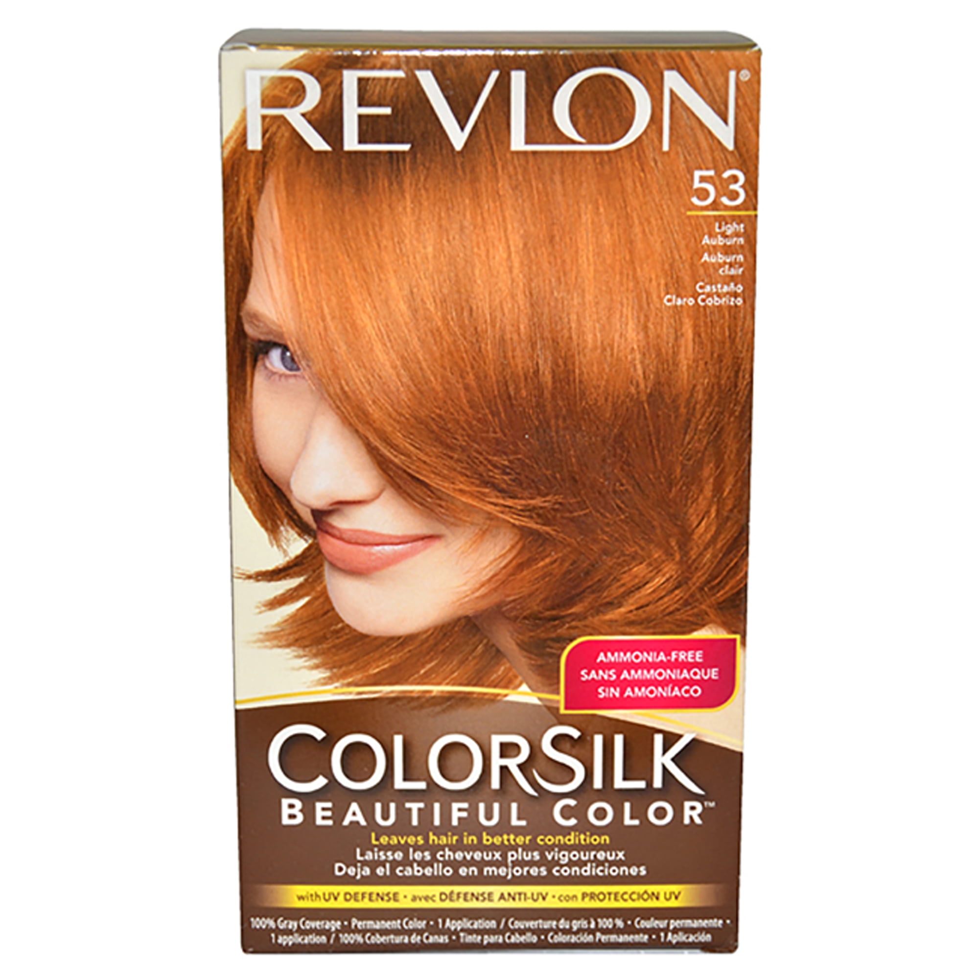 Colorsilk Beautiful Color Revlon 53 Light Auburn 1 aplicación de color ...