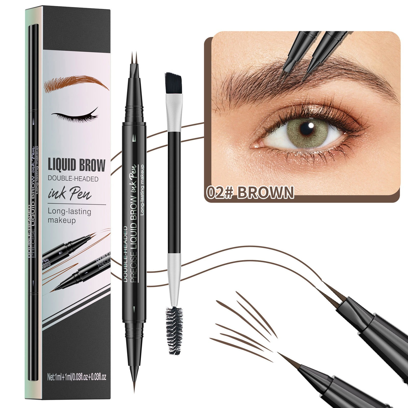 Lápices de cejas para mujer, lápiz de cejas natural, nuevo lápiz de ...