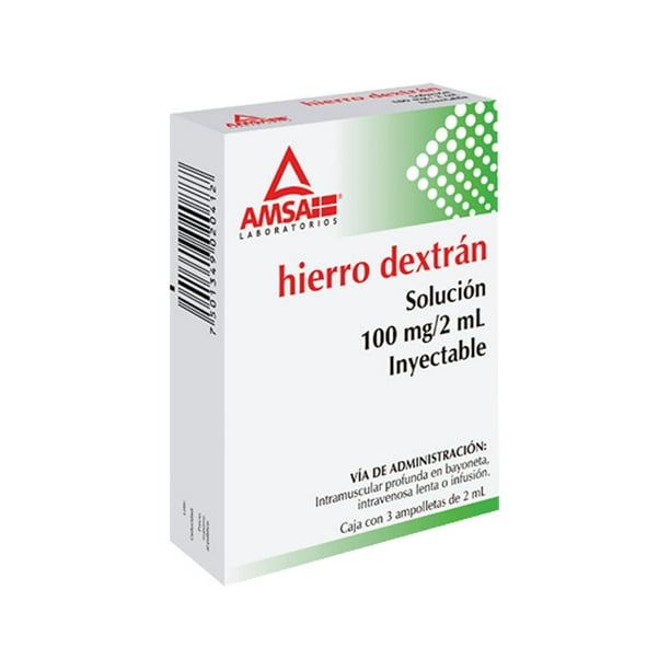 HIERRO DEXTRAN 100MG/2ML AMPC3 Actron GEL | Walmart en línea