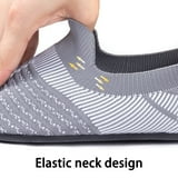 SLACK FOOTWEAR Women's Lightweight Fly Knit Slippers, Breathable Mesh ...