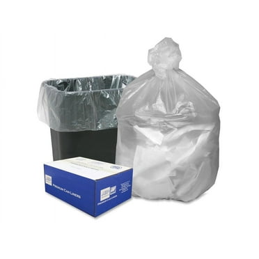 Genuine Joe Can Liners 7-10 Gal 6mic/.20mil 24"x23" 1000/CT Translucent ...