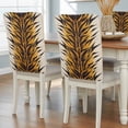 Chair Covers Set of 4 Exotic Tiger Stripe Texture Chair Slipcover ...