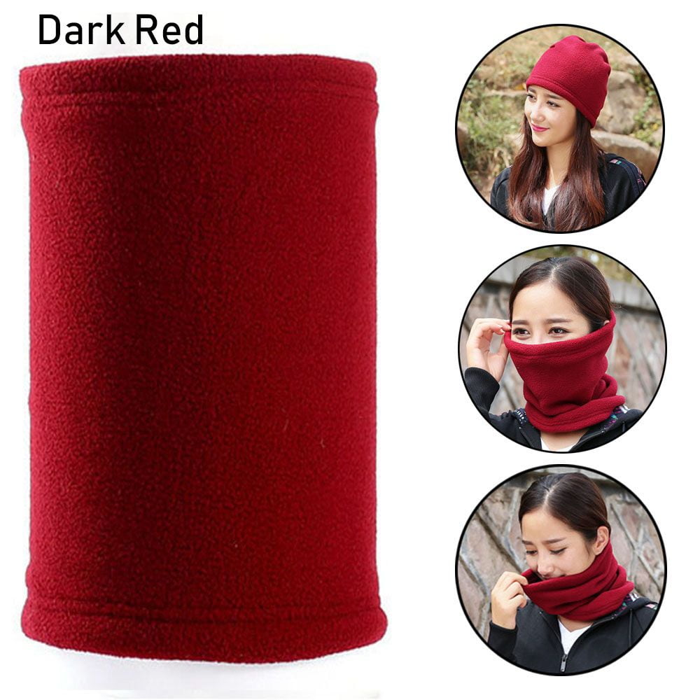 8 Colors Men Women Polar Fleece Gaiter Outdoor Hats Scarves Hiking ...