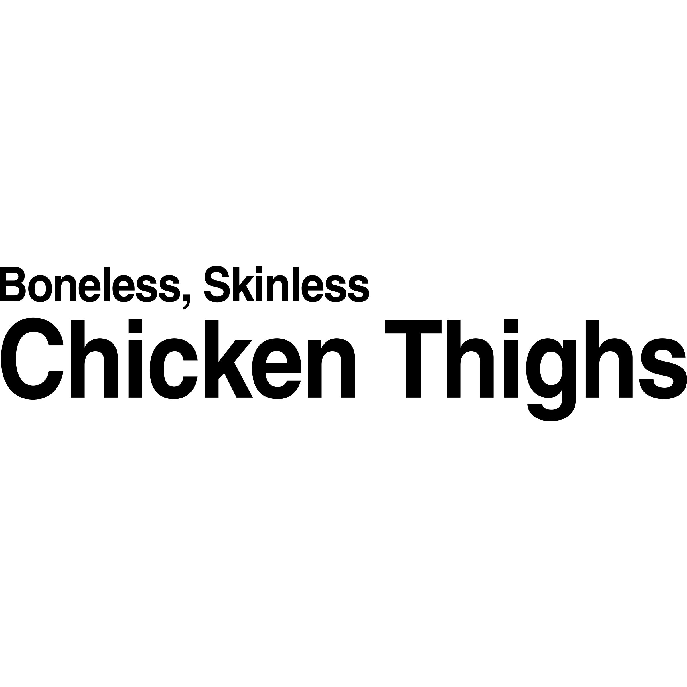 Freshness Guaranteed Boneless Skinless Chicken Thighs, 2.75 - 4.0 lb ...