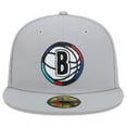 Men's New Era Gray Brooklyn Nets 2024/25 City Edition Alternate 59FIFTY ...