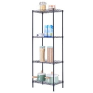 Mintra Home Light Duty Plastic Storage Racks (Rectangular Rack, Grey ...