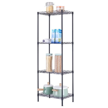 Mintra Home Light Duty Plastic Storage Racks (Rectangular Rack, Grey ...