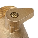 Mgaxyff 2 Way Hose Pipe Splitter,3/4 Inch Brass 2 Way Valve Splitter ...