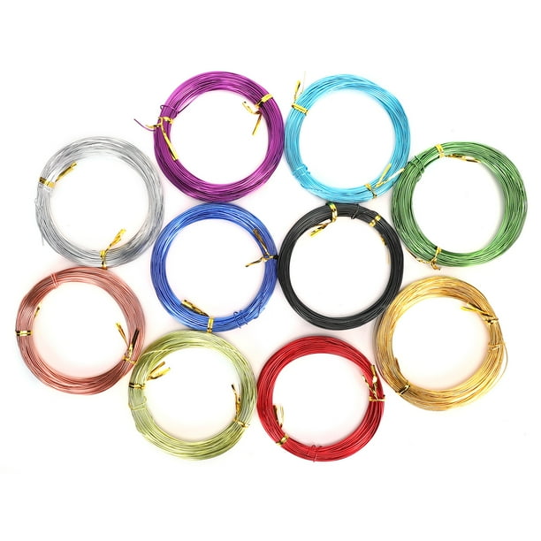 Aluminum Craft Wire, DIY Craft Colored Aluminum Wire, 10 Rolls Hand ...