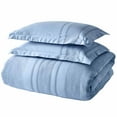 Better Homes & Gardens 3-Piece Blue Waffle Stripe Comforter Set, Adult ...