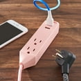 Onn+ Surge Protector with 3 Outlets, 2 USB Ports, Pink, 3ft Power Cord ...