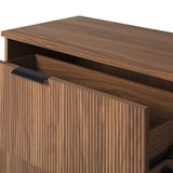 Walker Edison Mid-Century 3-Drawer Chest with Reeded Drawer Fronts ...