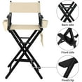 OmySalon Solid Hardwood Folding Makeup Chair, Black - Walmart.com