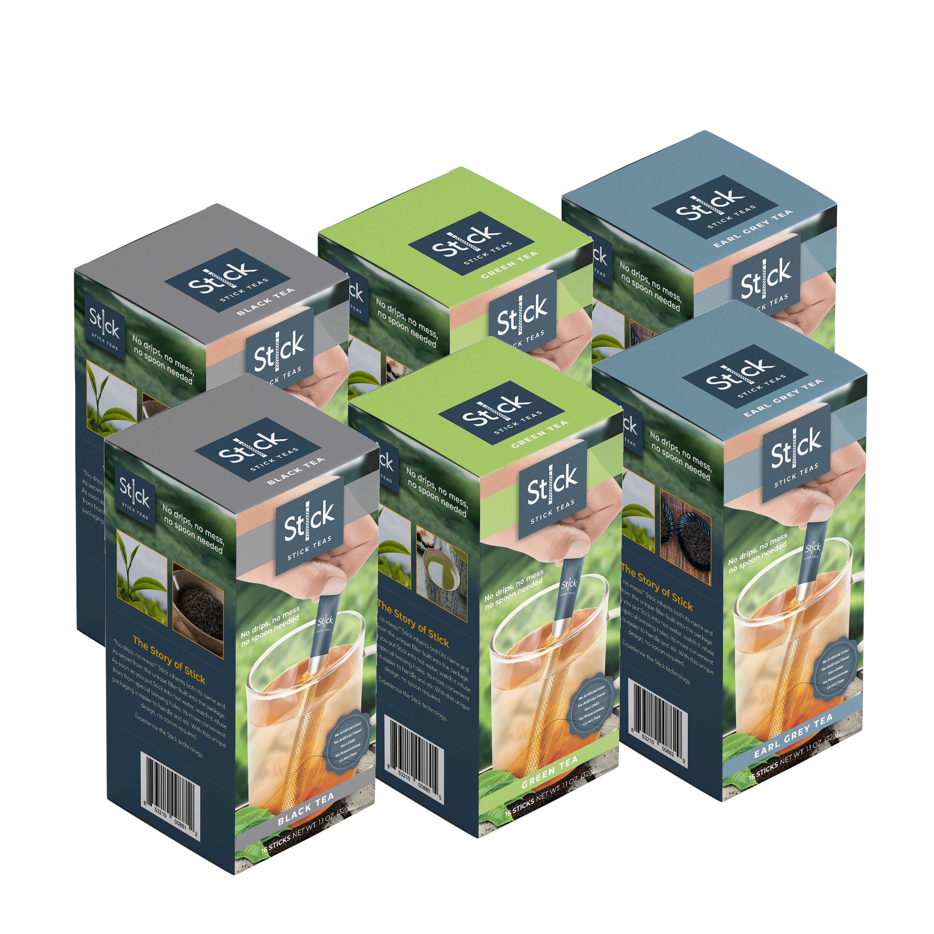 Stick Beverages Lift Me Up Tea Bundle – 96 Individually Wrapped Tea ...